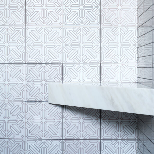 Snow Flower Shower | Fireclay Tile