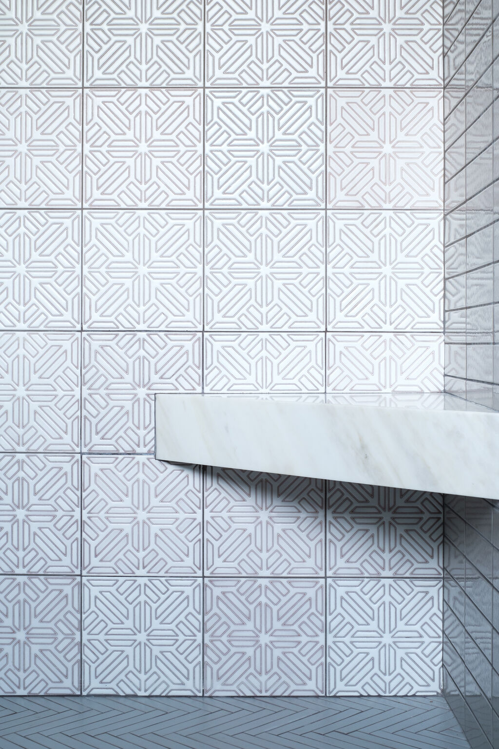 Snow Flower Shower | Fireclay Tile