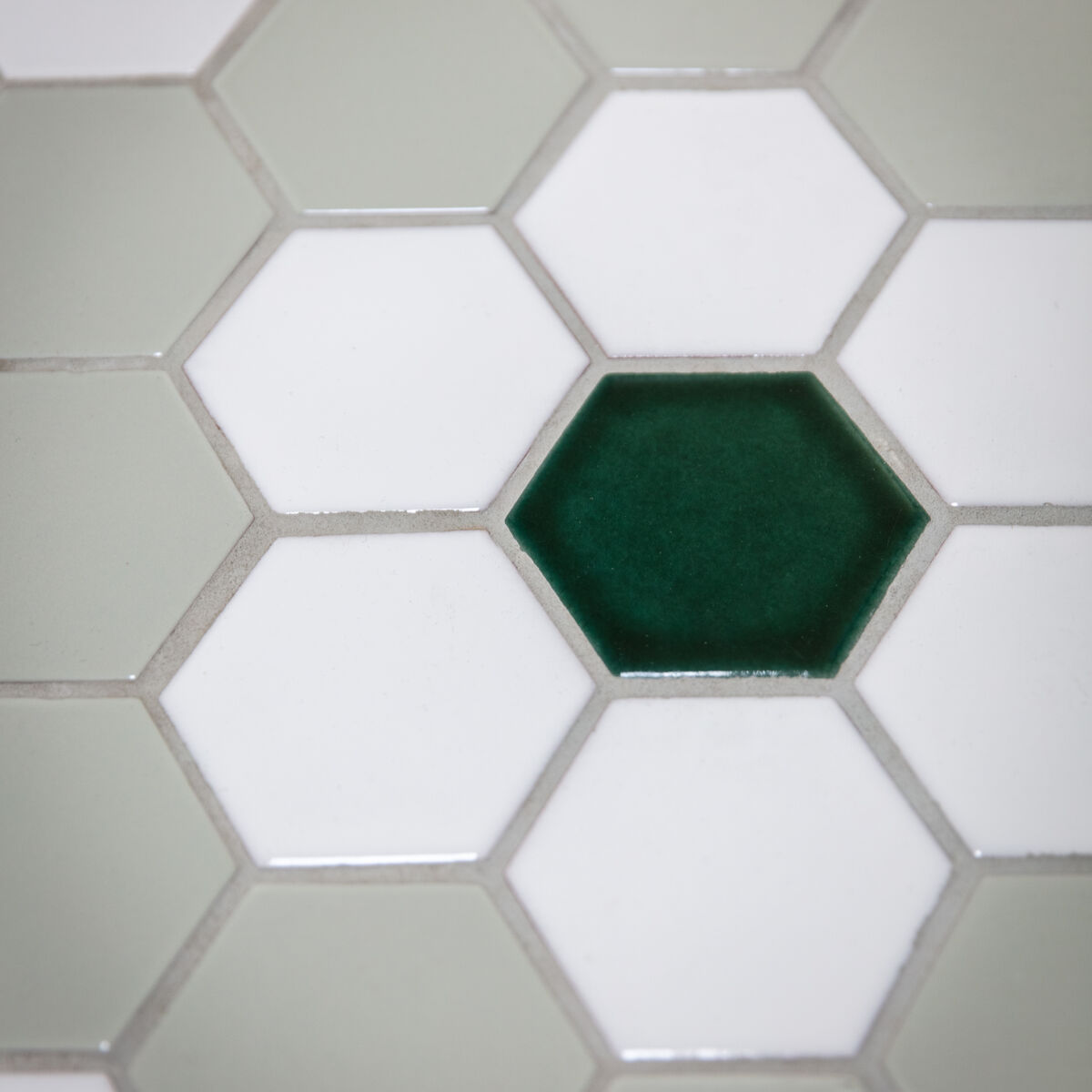 Hexagon Tile Floor | Flower Tile Power from Fireclay | Fireclay Tile