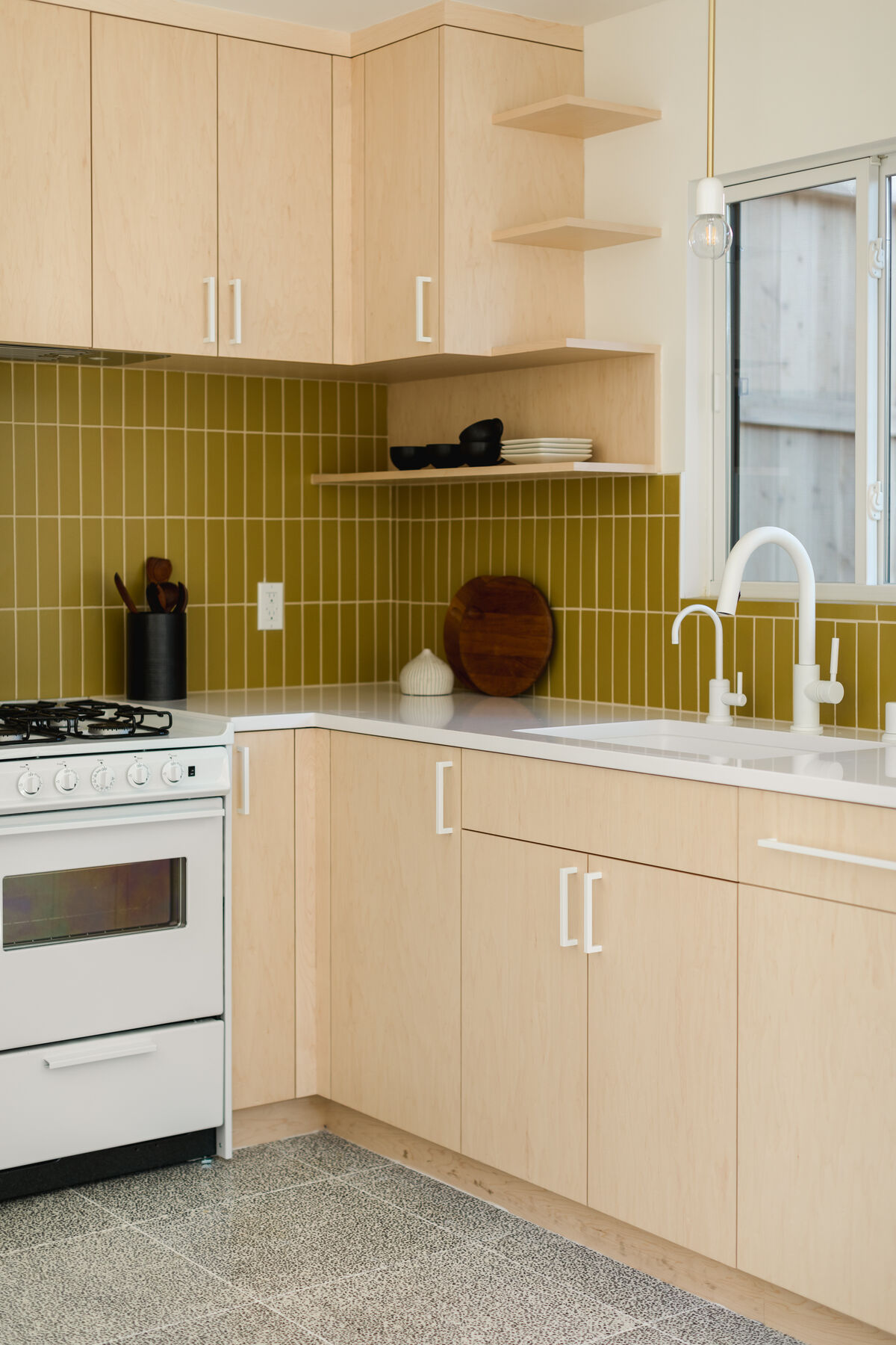 Mustard Seed Condo Kitchen Backsplash | Fireclay Tile