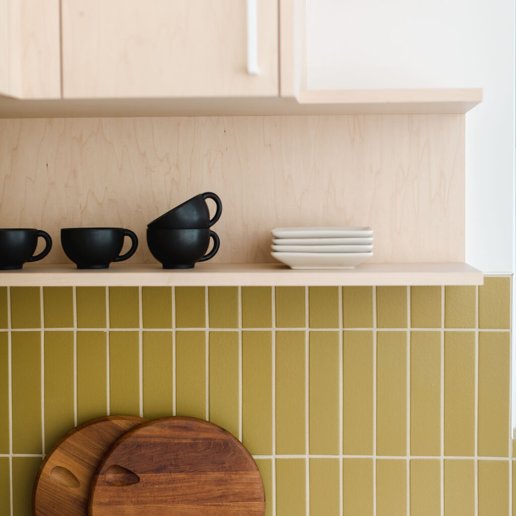 Mustard Seed Condo Kitchen Backsplash | Fireclay Tile