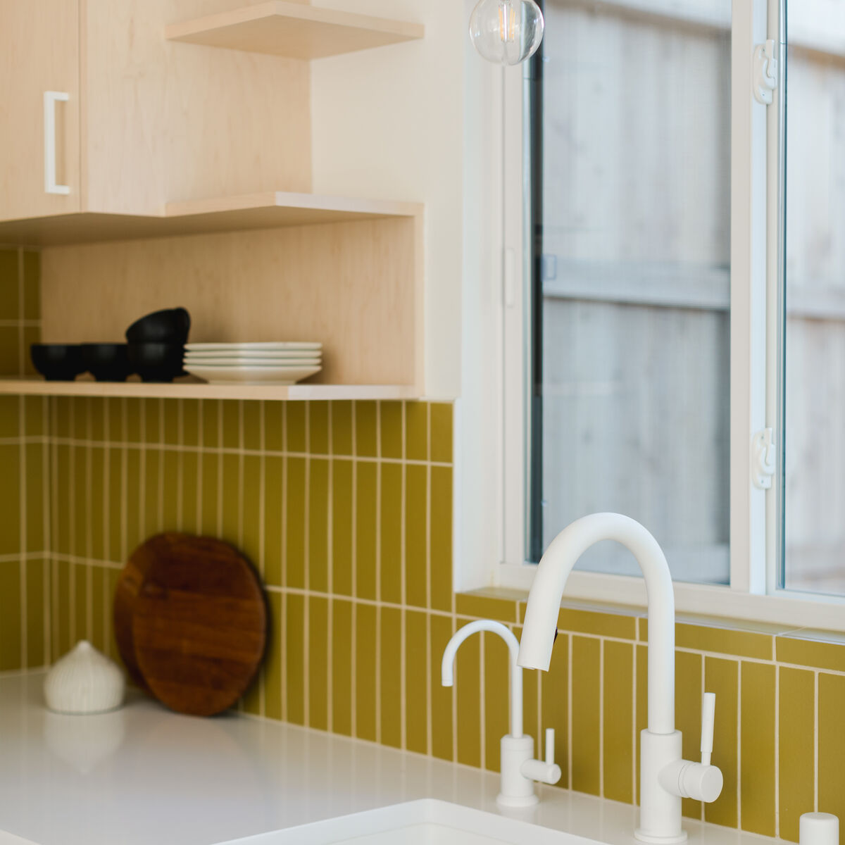 Mustard Seed Condo Kitchen Backsplash | Fireclay Tile