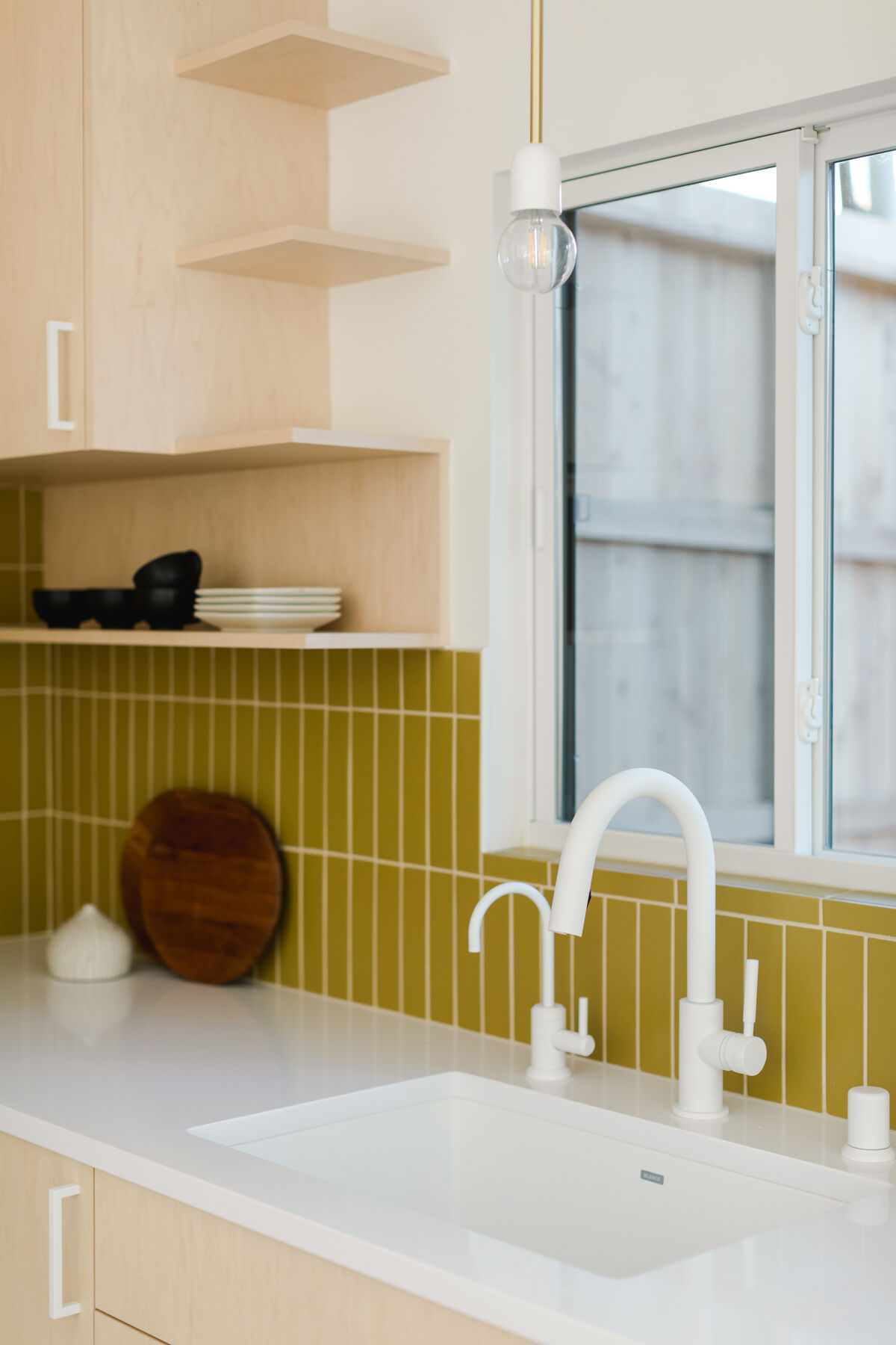 Mustard Seed Condo Kitchen Backsplash | Fireclay Tile