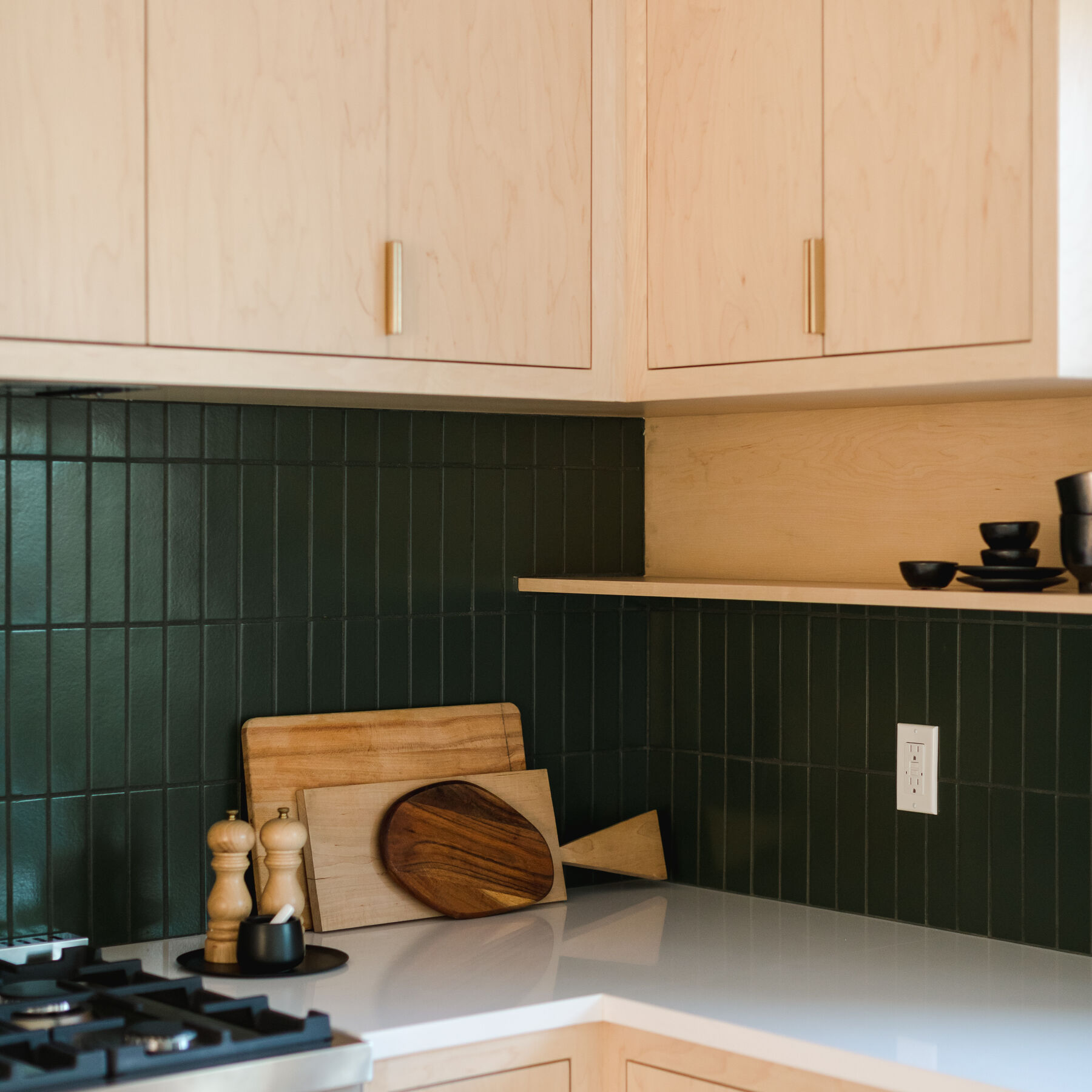Hunter Green Backsplash Tile | Fireclay Tile