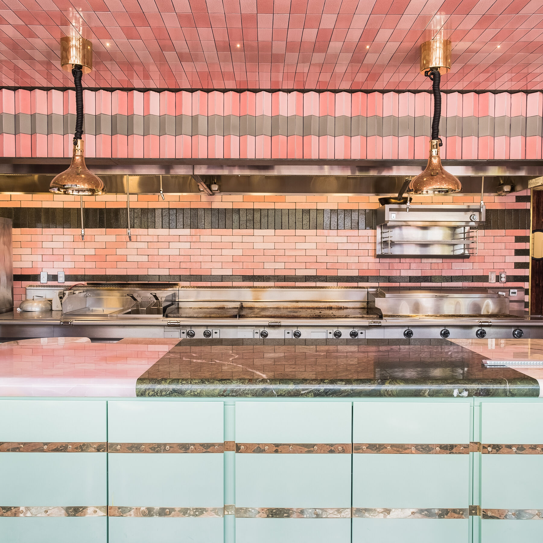Morning Glory: Custom Restaurant Kitchen Tile + Brick | Fireclay Tile