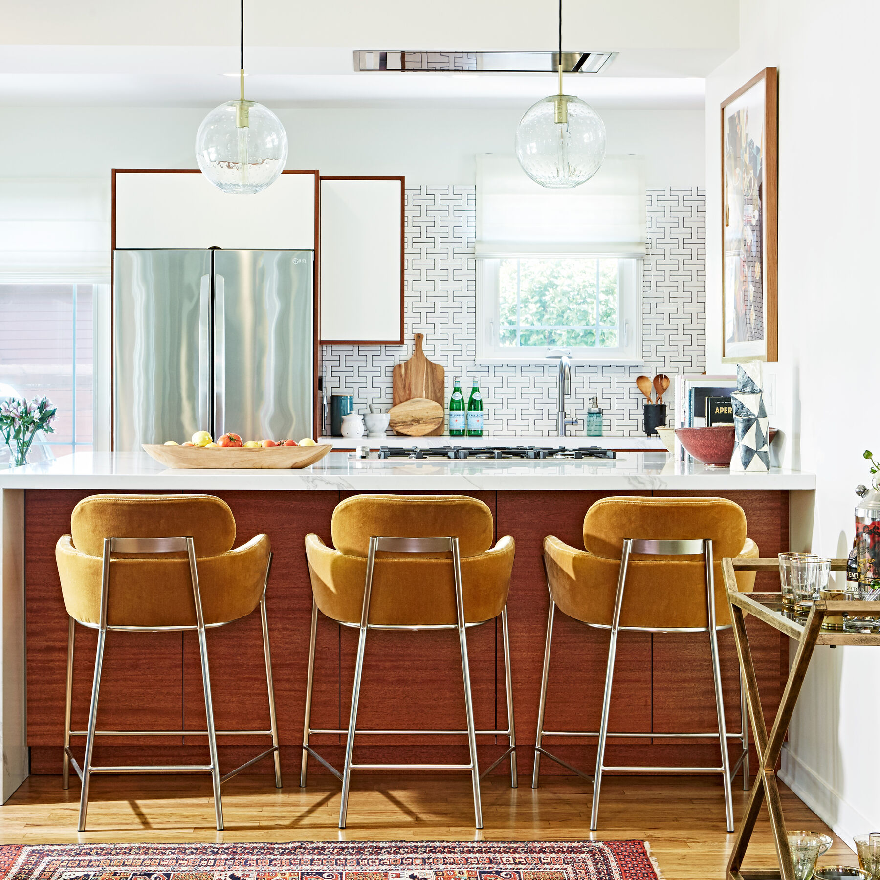 H-Shape Patterned Kitchen Tiles for a Small Space | Fireclay Tile