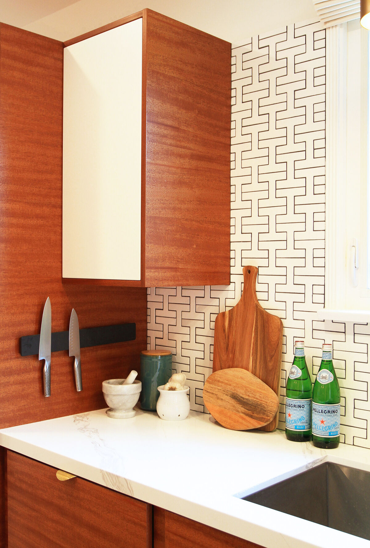 H-Shape Patterned Kitchen Tiles for a Small Space | Fireclay Tile