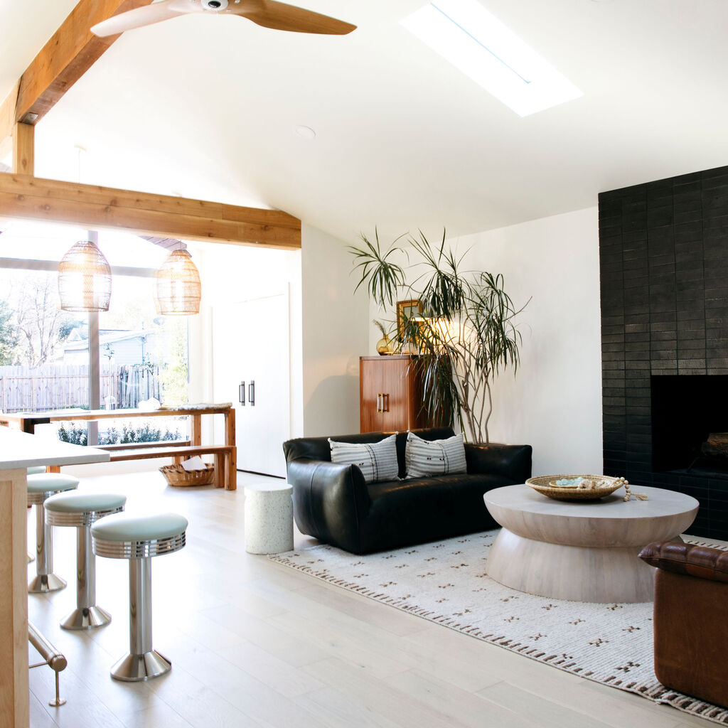 Kim Wolfe Design: Black Brick Fireplace | Fireclay Tile