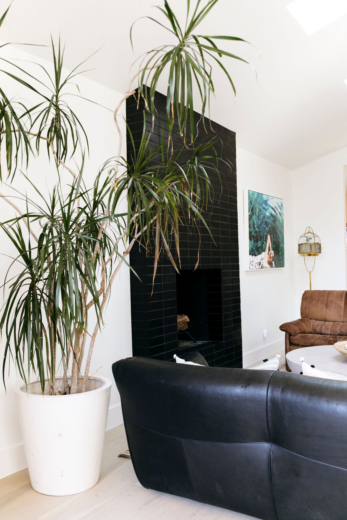 Kim Wolfe Design: Black Brick Fireplace | Fireclay Tile