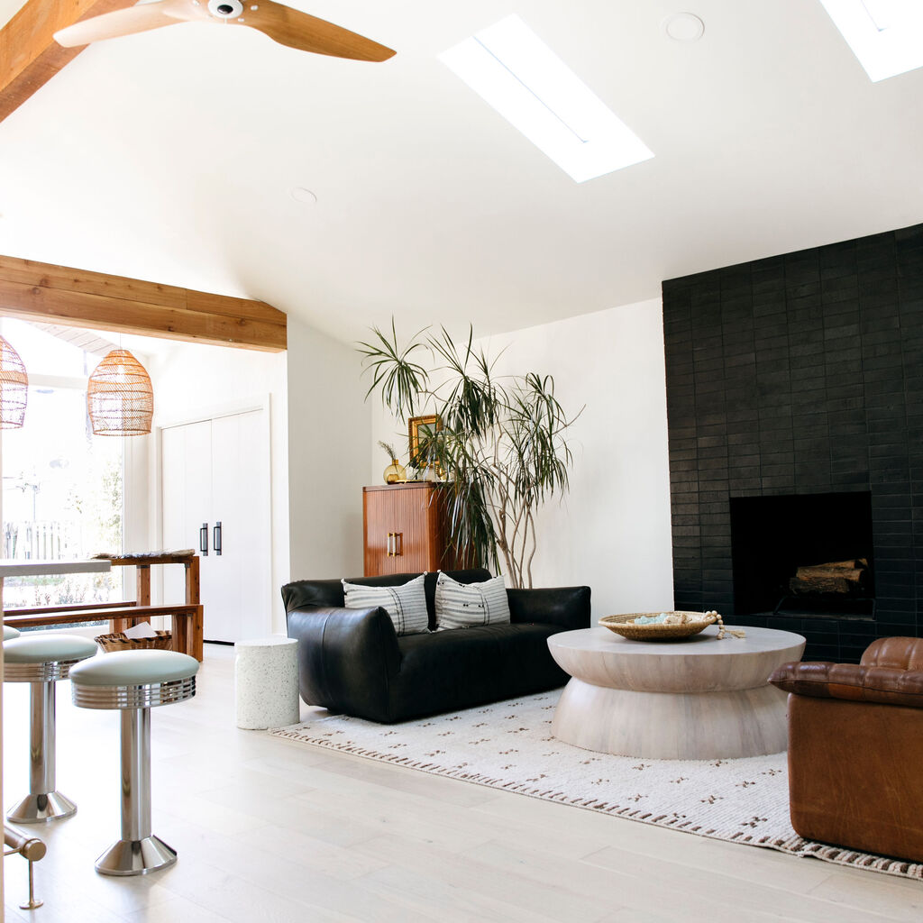 Kim Wolfe Design: Black Brick Fireplace | Fireclay Tile