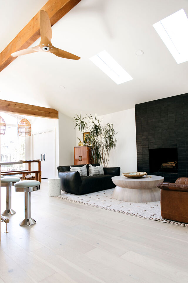 Kim Wolfe Design: Black Brick Fireplace | Fireclay Tile