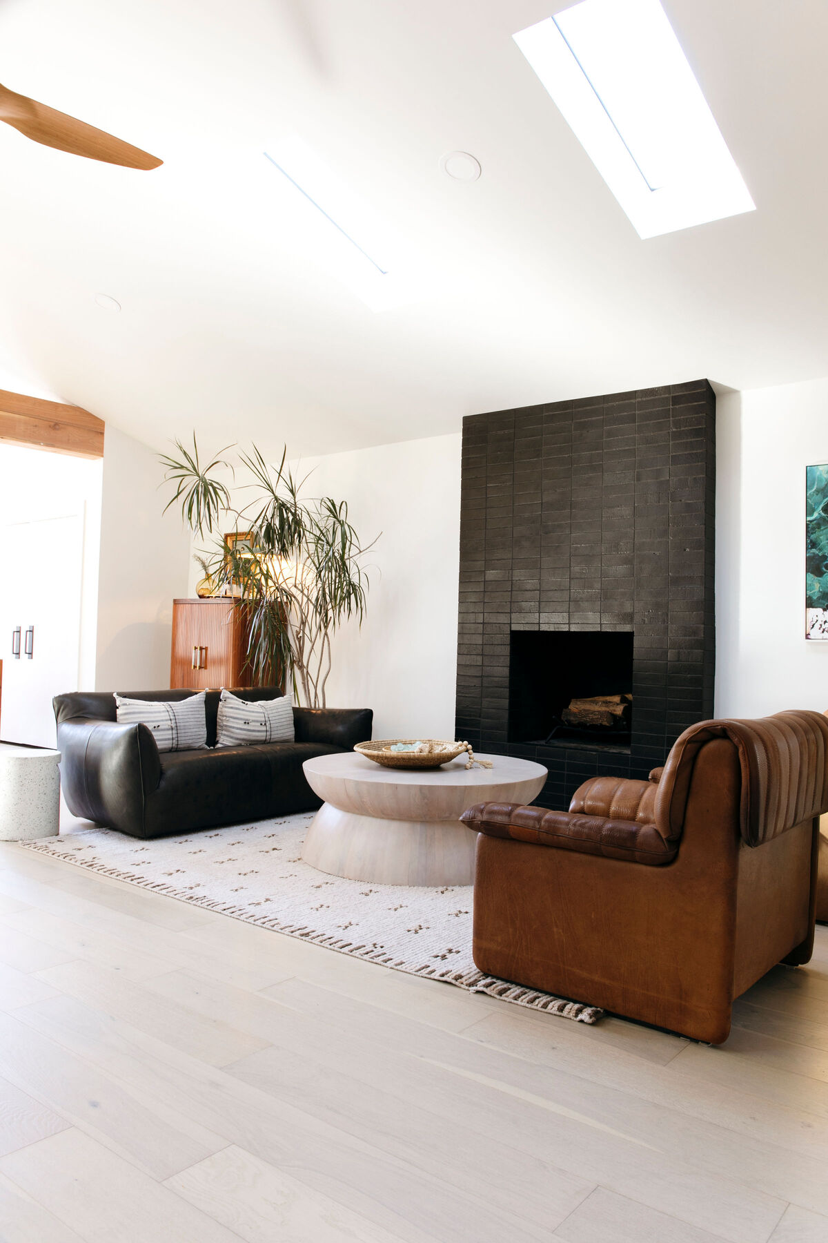 Kim Wolfe Design: Black Brick Fireplace | Fireclay Tile