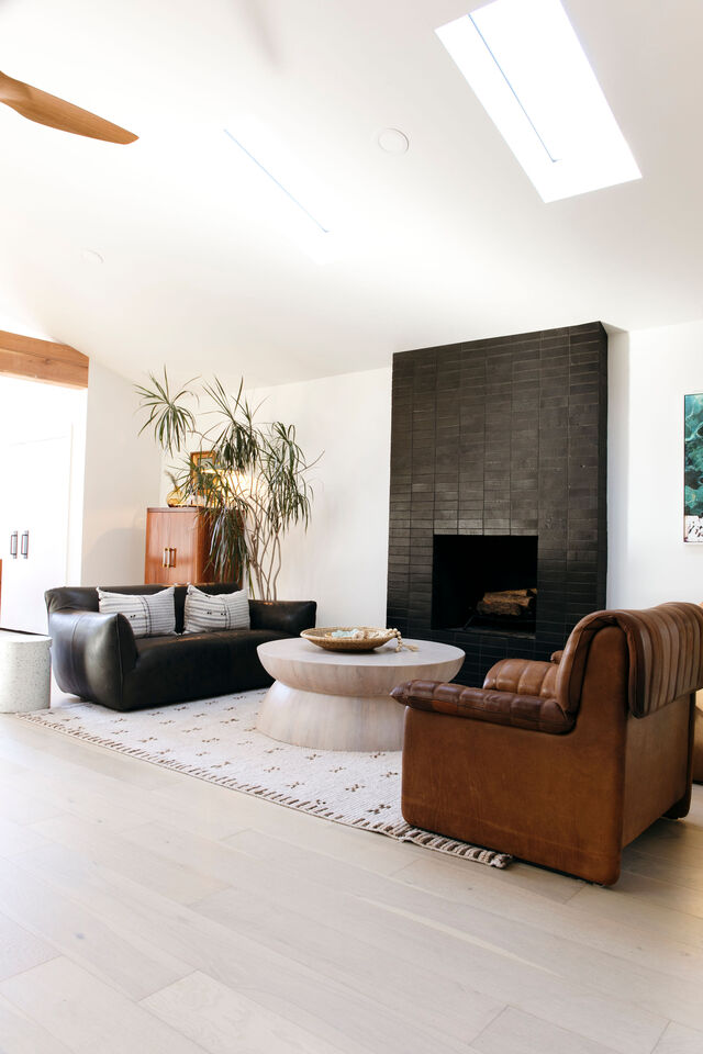 Kim Wolfe Design: Black Brick Fireplace | Fireclay Tile