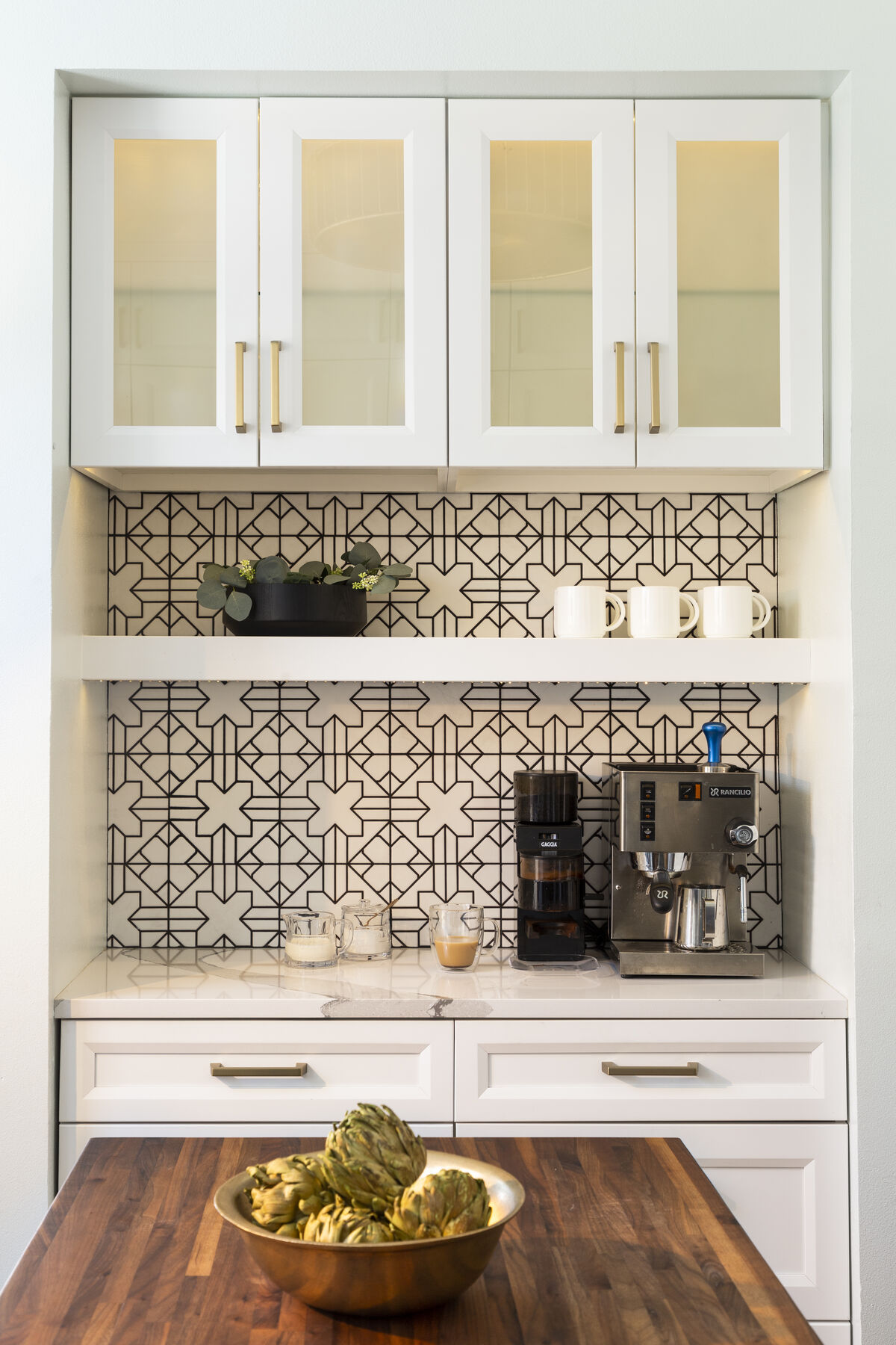 Starry White Patterned Kitchen Tiles | Fireclay Tile