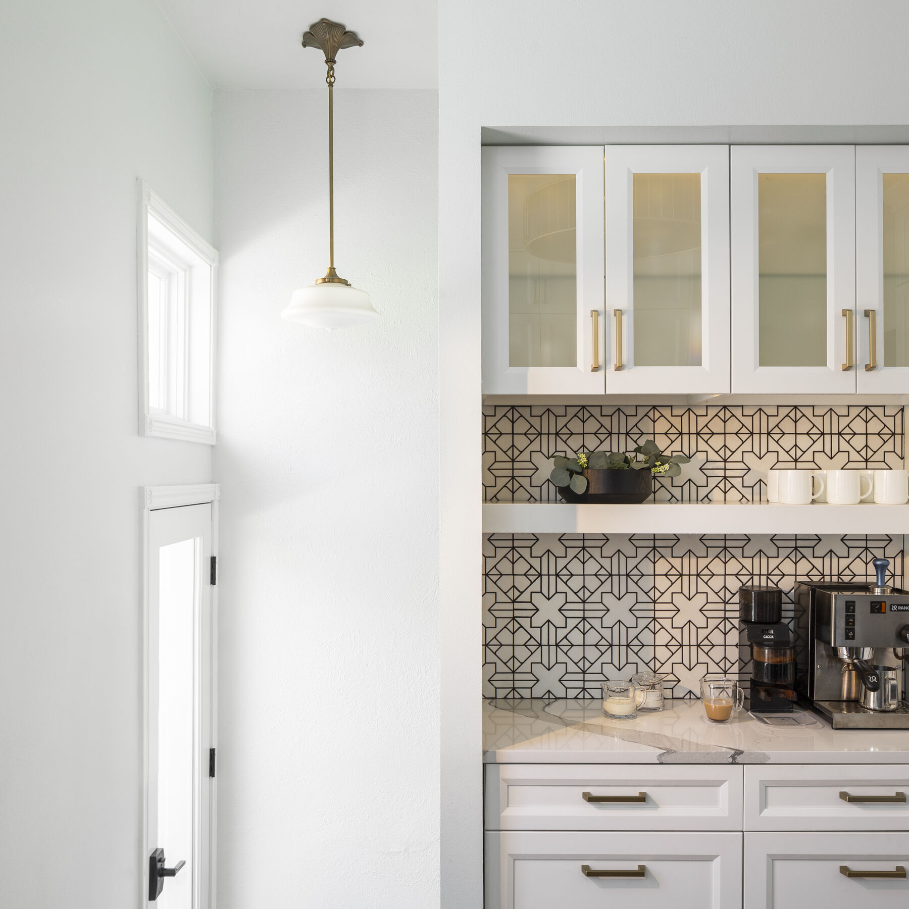 Starry White Patterned Kitchen Tiles | Fireclay Tile