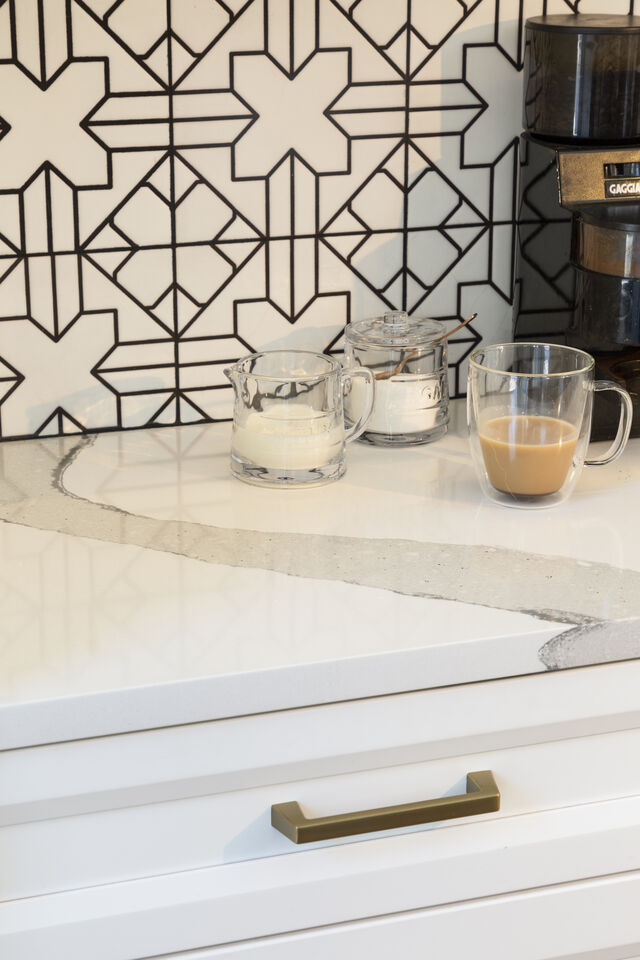 Starry White Patterned Kitchen Tiles | Fireclay Tile