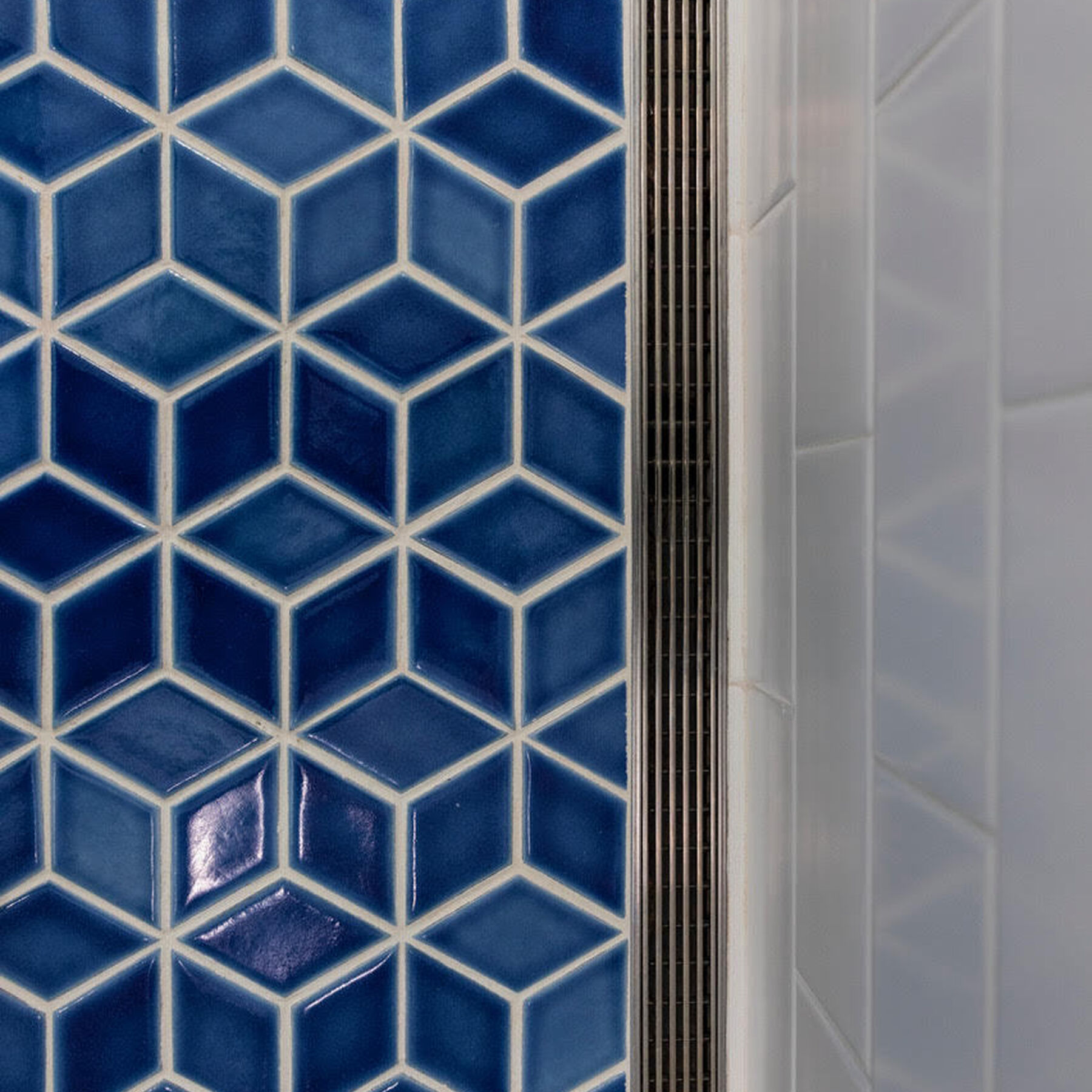 Santorini-Style Patterned Bathroom Floor Tiles | Fireclay Tile