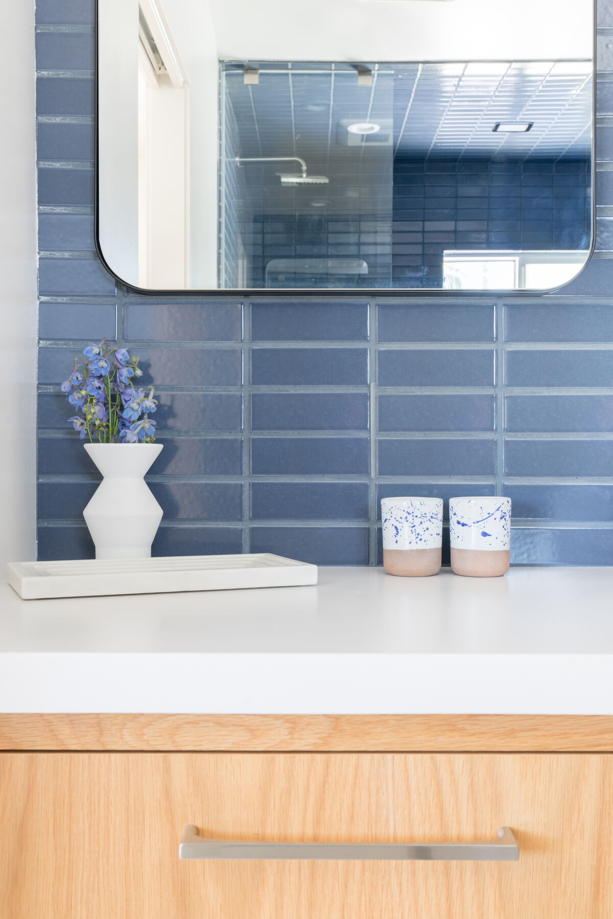 A. Naber Design: Slate Blue Bathroom Tiles | Fireclay Tile