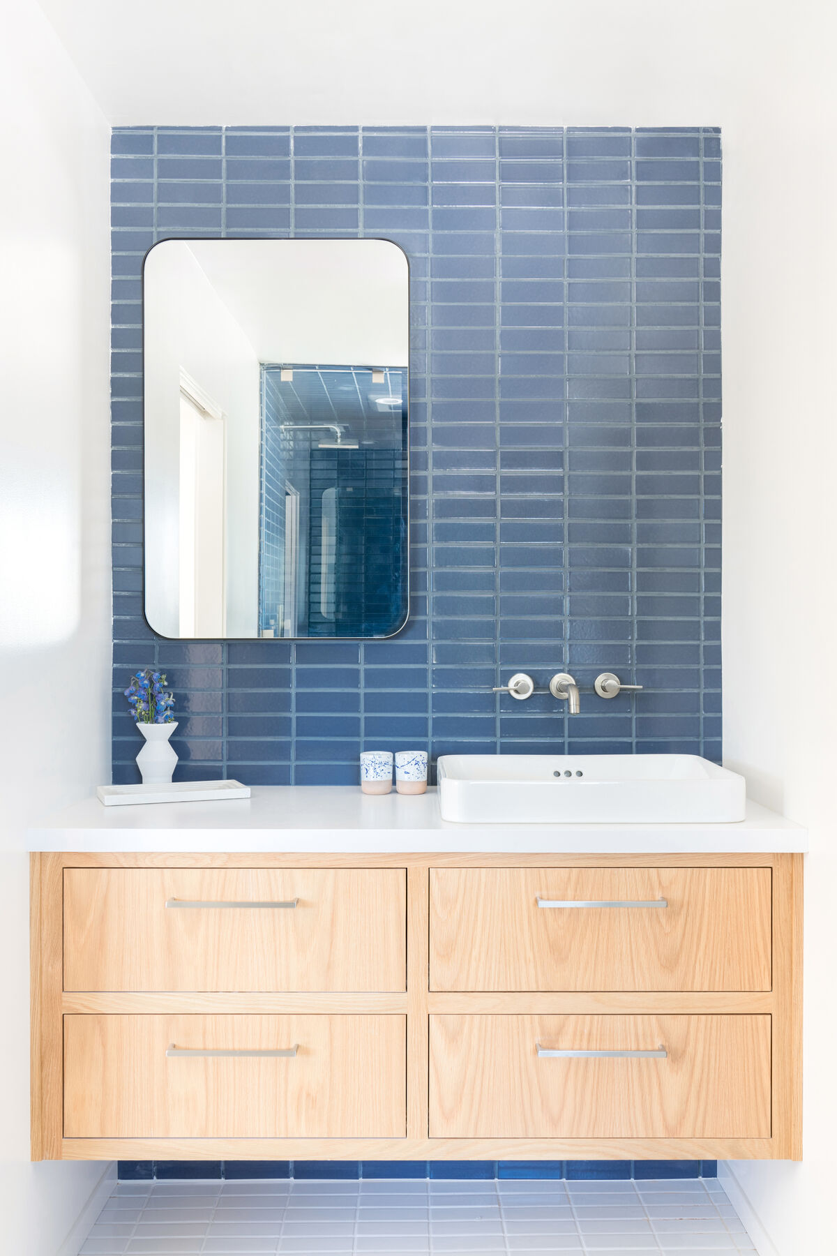 A. Naber Design: Slate Blue Bathroom Tiles | Fireclay Tile