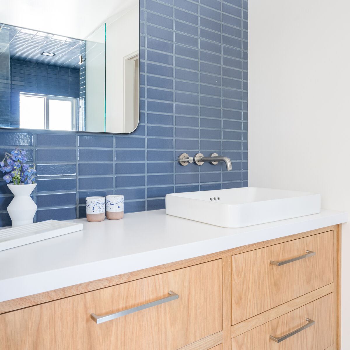 A. Naber Design: Slate Blue Bathroom Tiles | Fireclay Tile