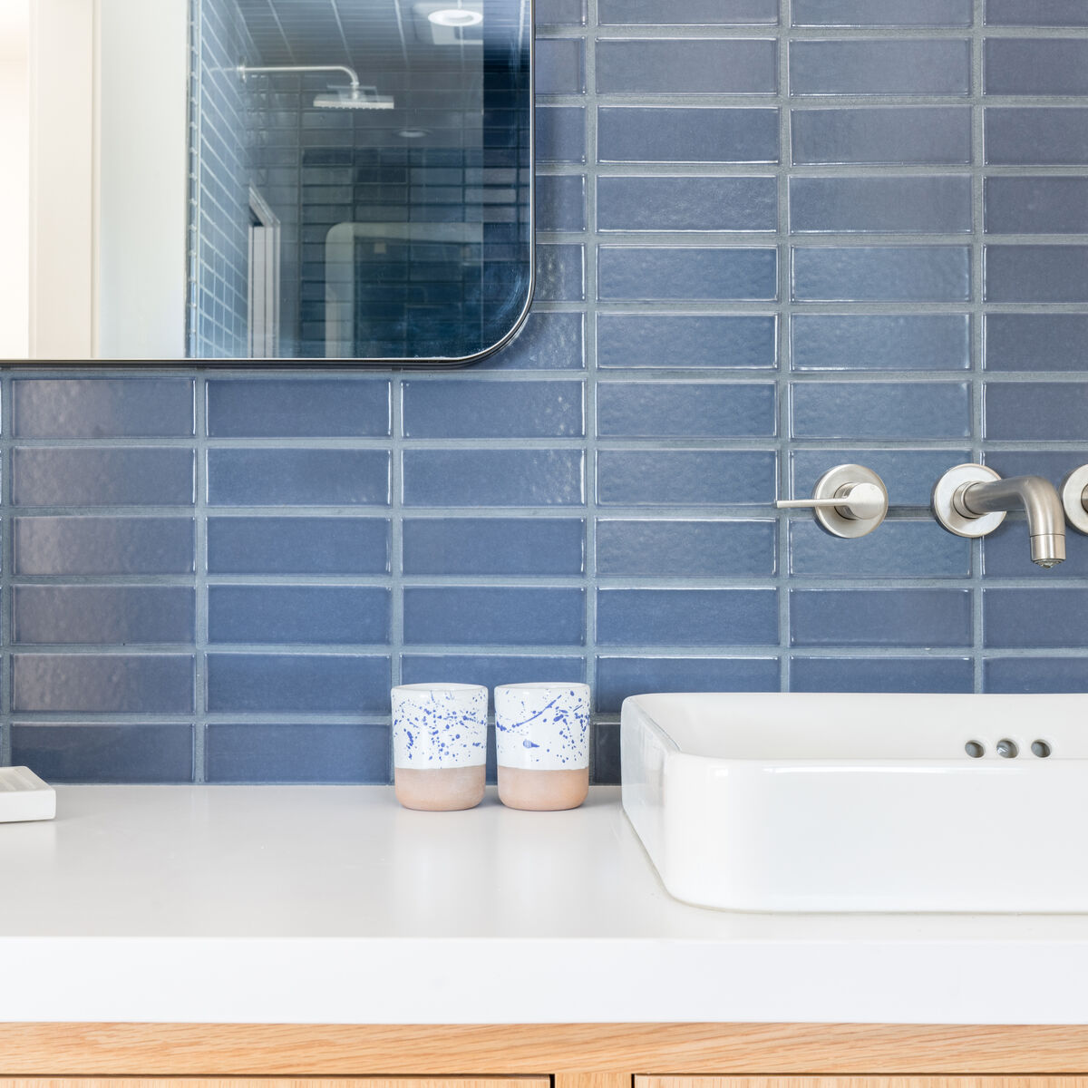A. Naber Design: Slate Blue Bathroom Tiles | Fireclay Tile