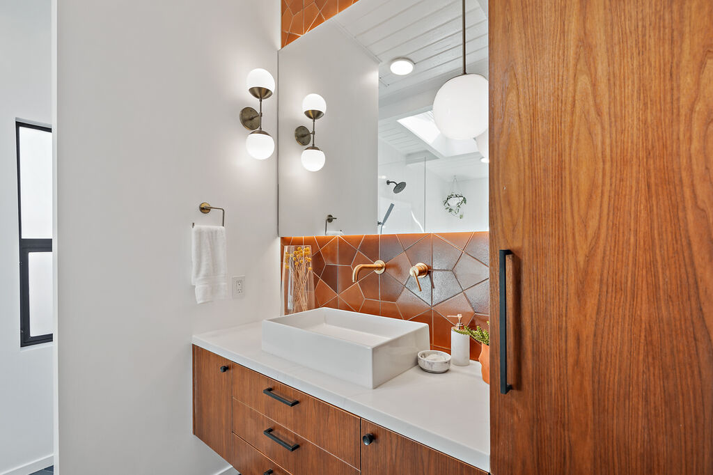 Contemporary Hexite Tile Backsplash in Antique | Fireclay Tile