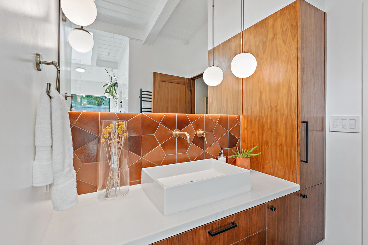 Contemporary Hexite Tile Backsplash in Antique | Fireclay Tile