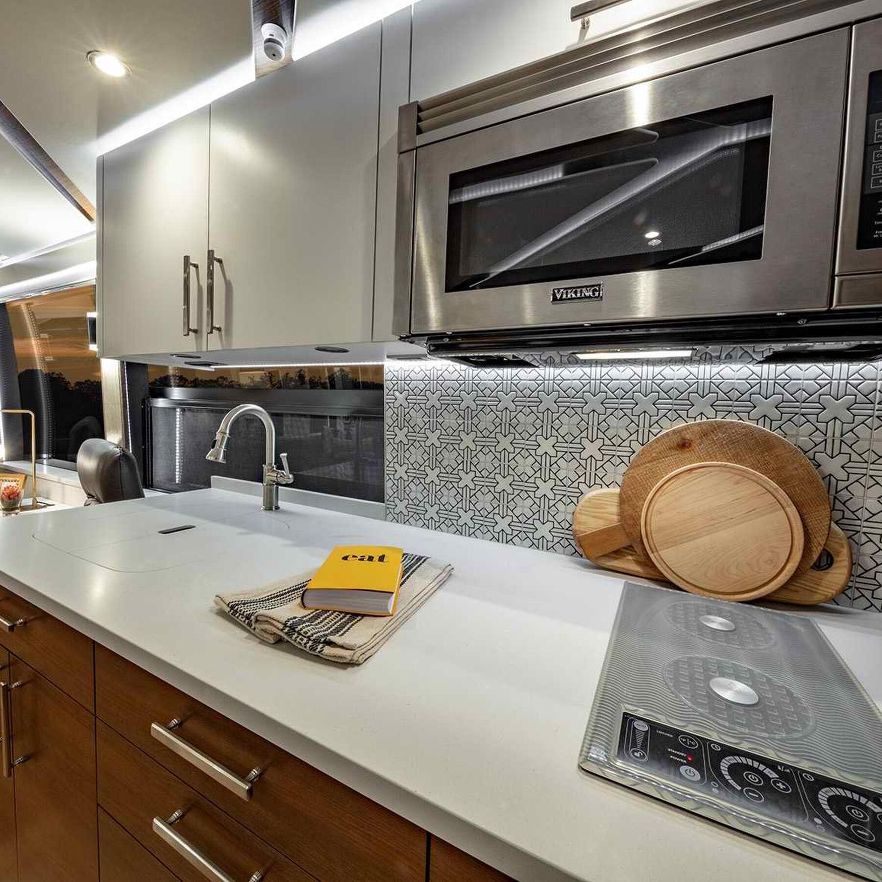 Luxury RV Handpainted Tile Backsplash | Fireclay Tile