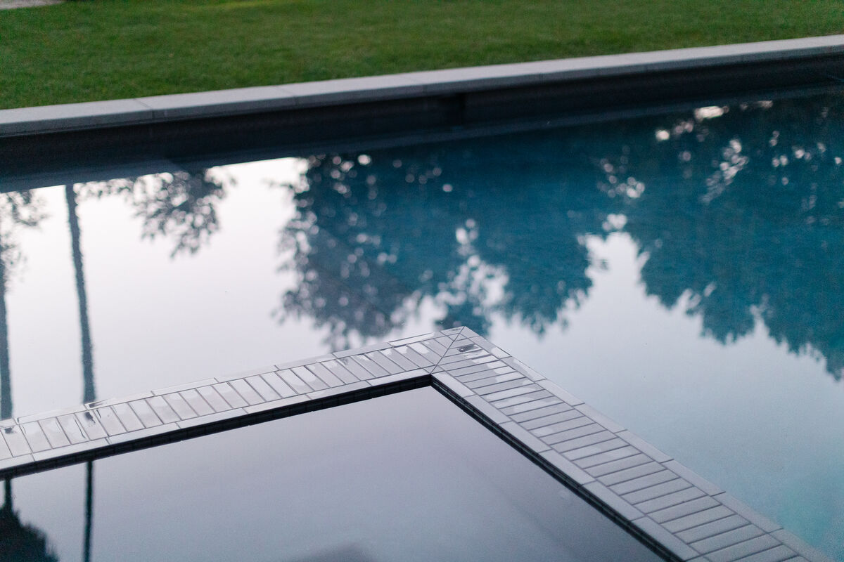 2x8 Pool Tile in Magnetite | Fireclay Tile | Fireclay Tile