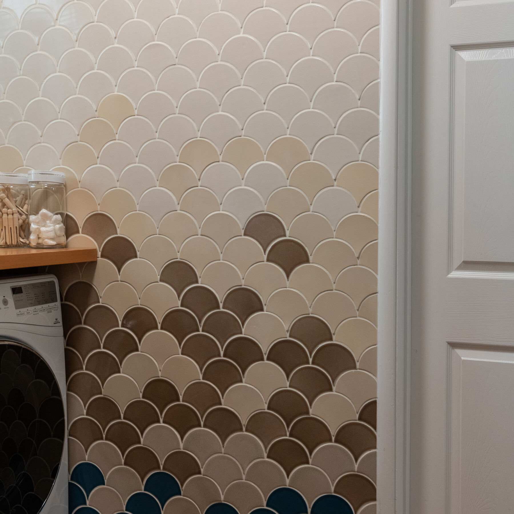 Ogee Drop Tile Laundry and Powder Room | Fireclay Tile