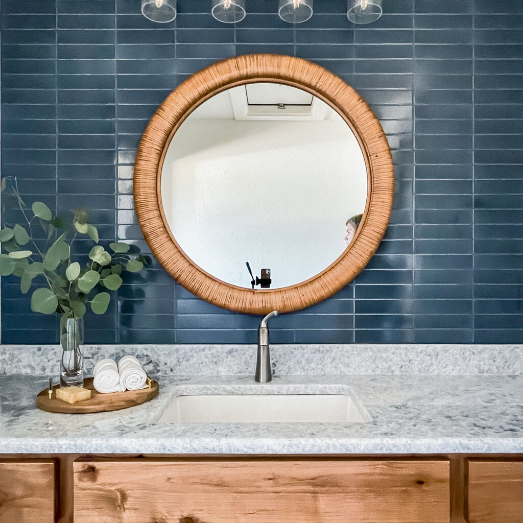 Nautical Blue Tile Bathroom Backsplash | Fireclay Tile