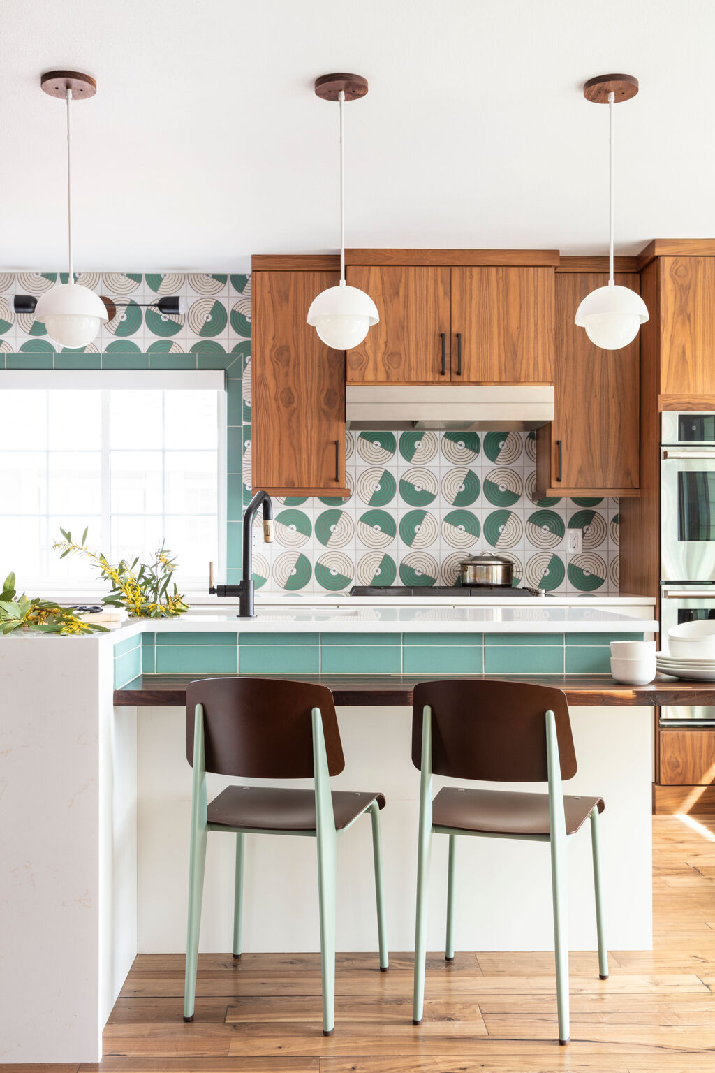 Custom Handpainted Maze Kitchen Backsplash by Ashley… | Fireclay Tile