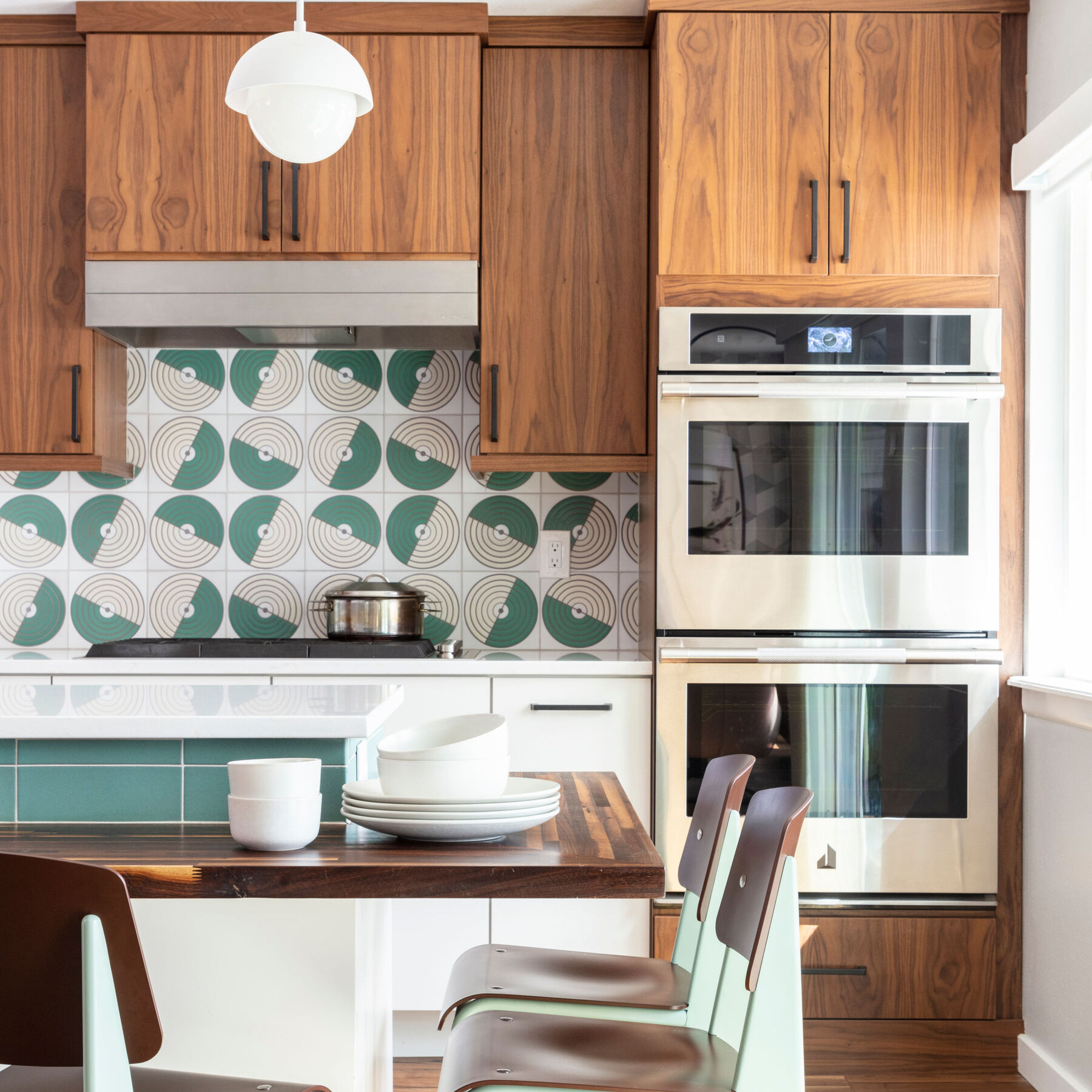 Custom Handpainted Maze Kitchen Backsplash by Ashley… | Fireclay Tile