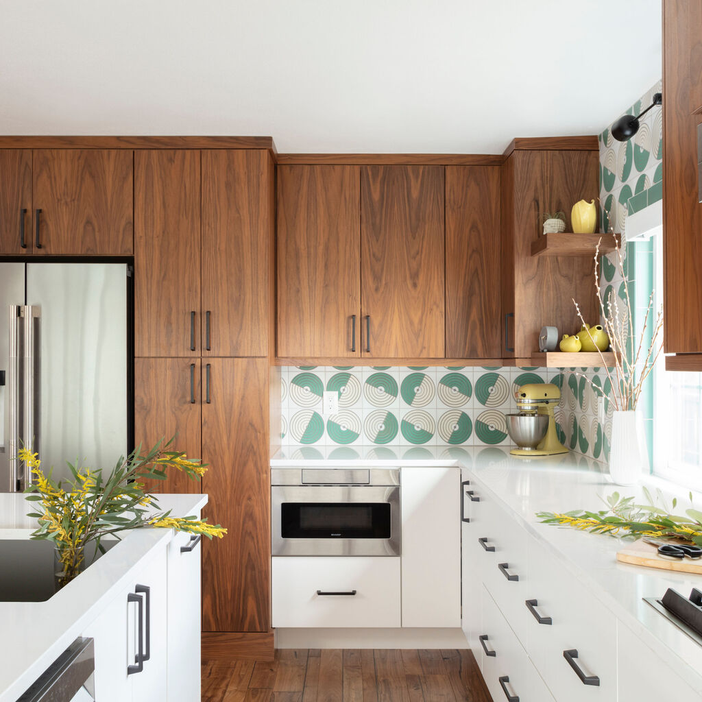 Custom Handpainted Maze Kitchen Backsplash by Ashley… | Fireclay Tile