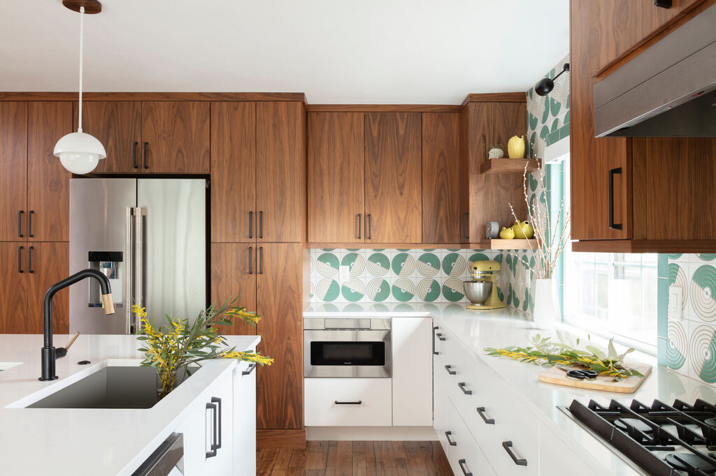 Custom Handpainted Maze Kitchen Backsplash by Ashley… | Fireclay Tile