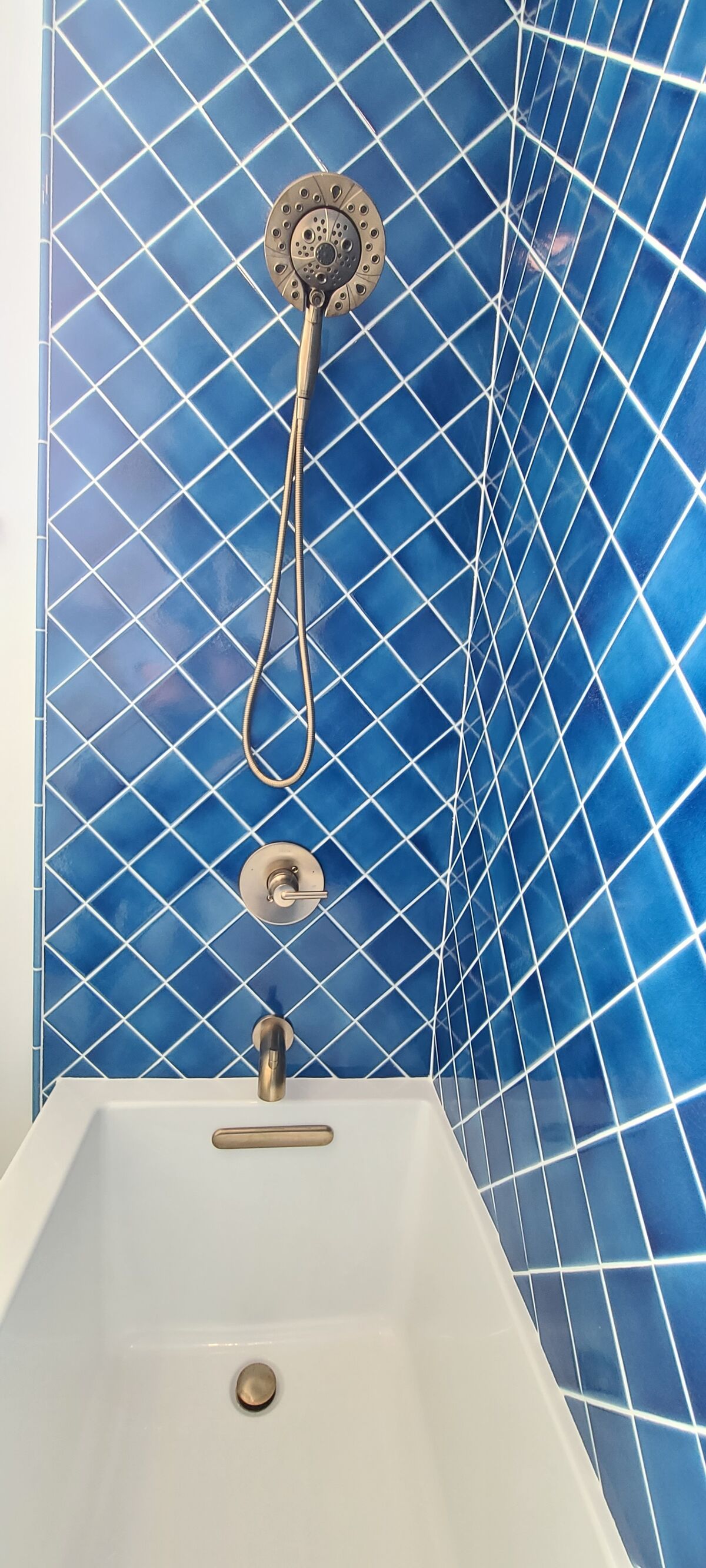 Coastal 4x4 Aegean Sea Shower | Fireclay Tile