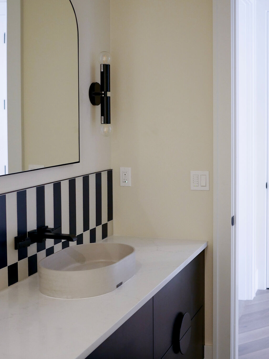 Hygge by Duett Interiors: Nautical Navy Bathroom | Fireclay Tile