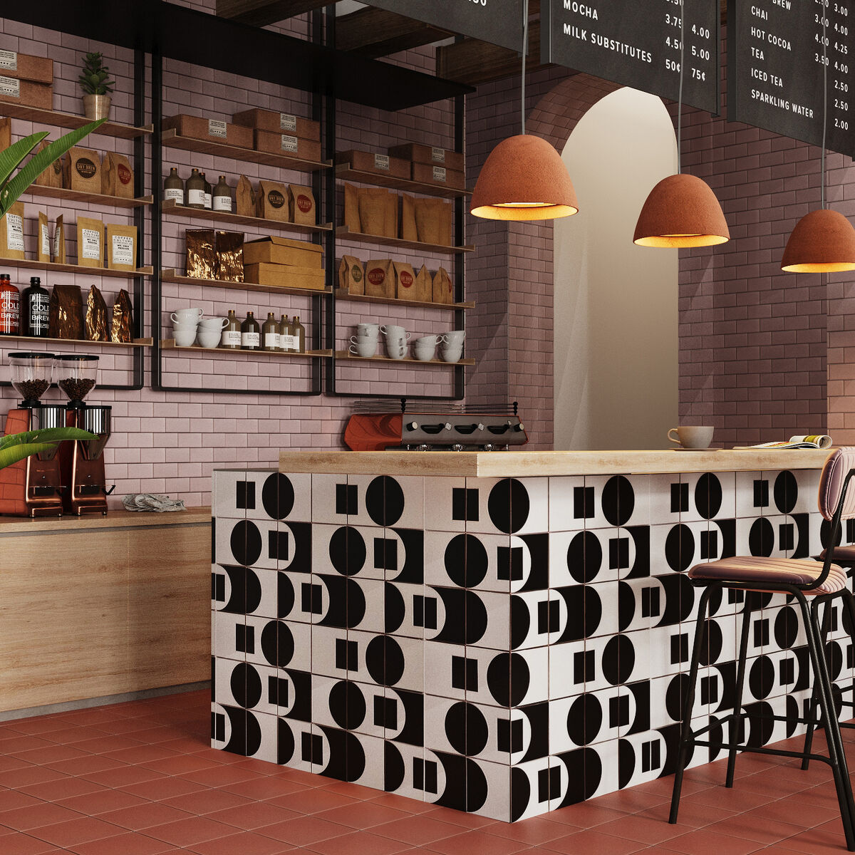 Block Shop Coffee Bar With Dreamy Desert Vibes | Fireclay Tile