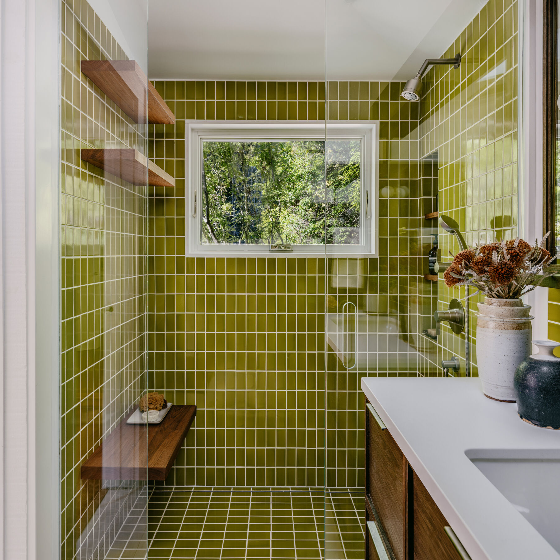 Palm Tree Shower | Fireclay Tile