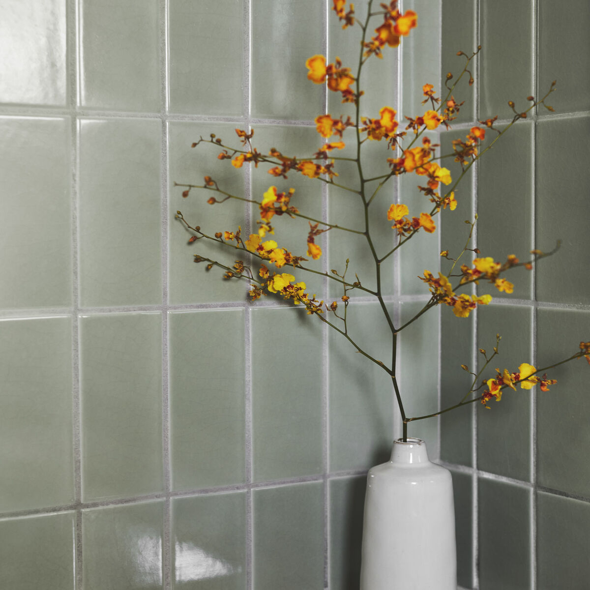 Velinda Hellen Design: Two Tone Craftsman Spa Bathroom | Fireclay Tile