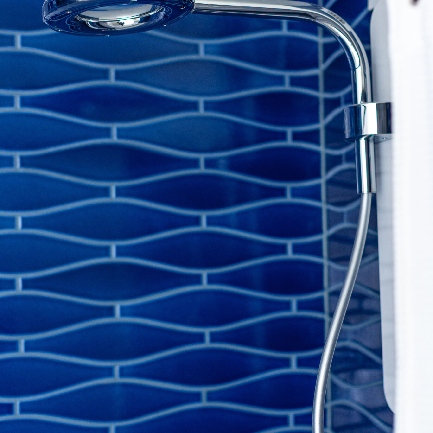 Blue Wave Guest Bathroom | Fireclay Tile