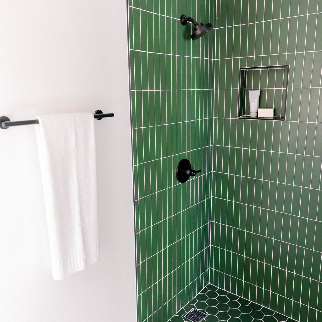 Joy Street Design: Hunter Green Shower | Fireclay Tile