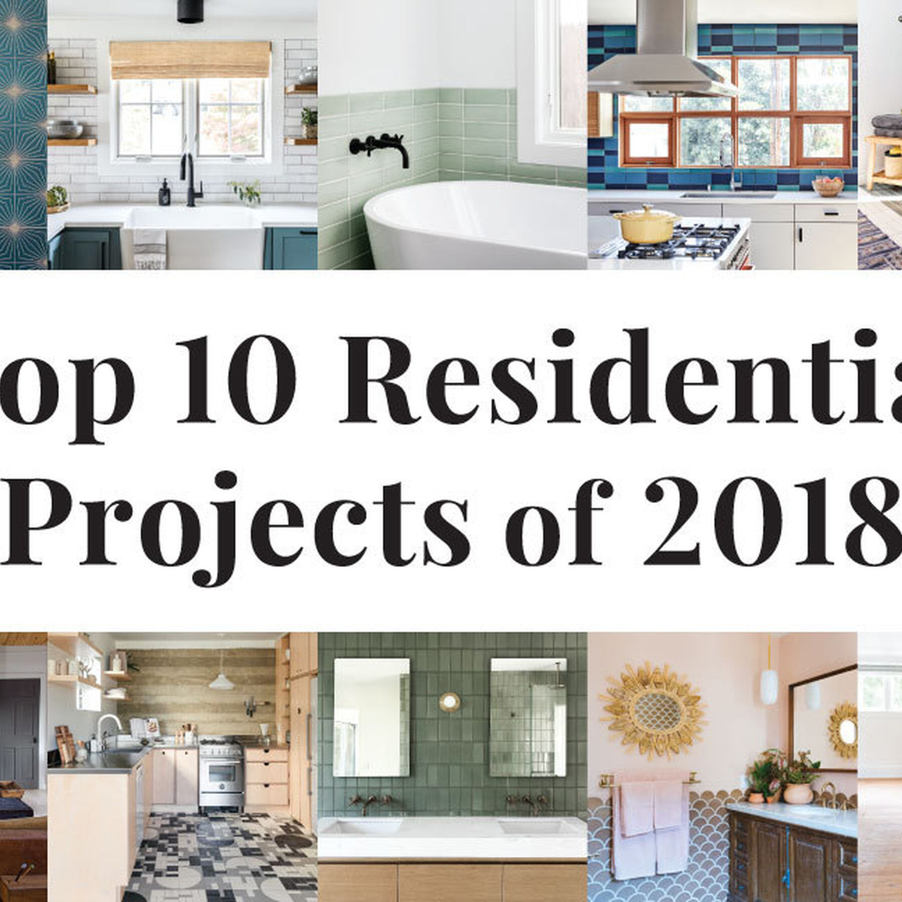 Top 10 Residential Tile Projects of 2018 | Fireclay Tile