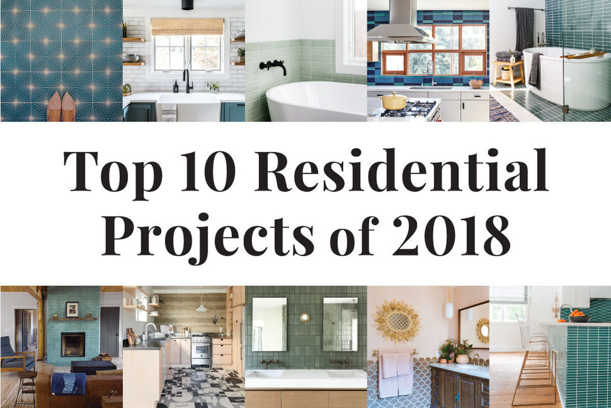 Top 10 Residential Tile Projects of 2018 | Fireclay Tile