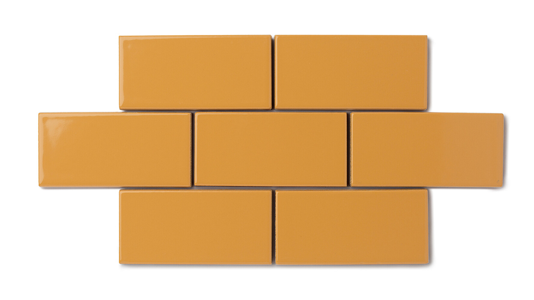 Yellow Ochre Gloss | Natural Press Ceramic Tile | Fireclay Tile