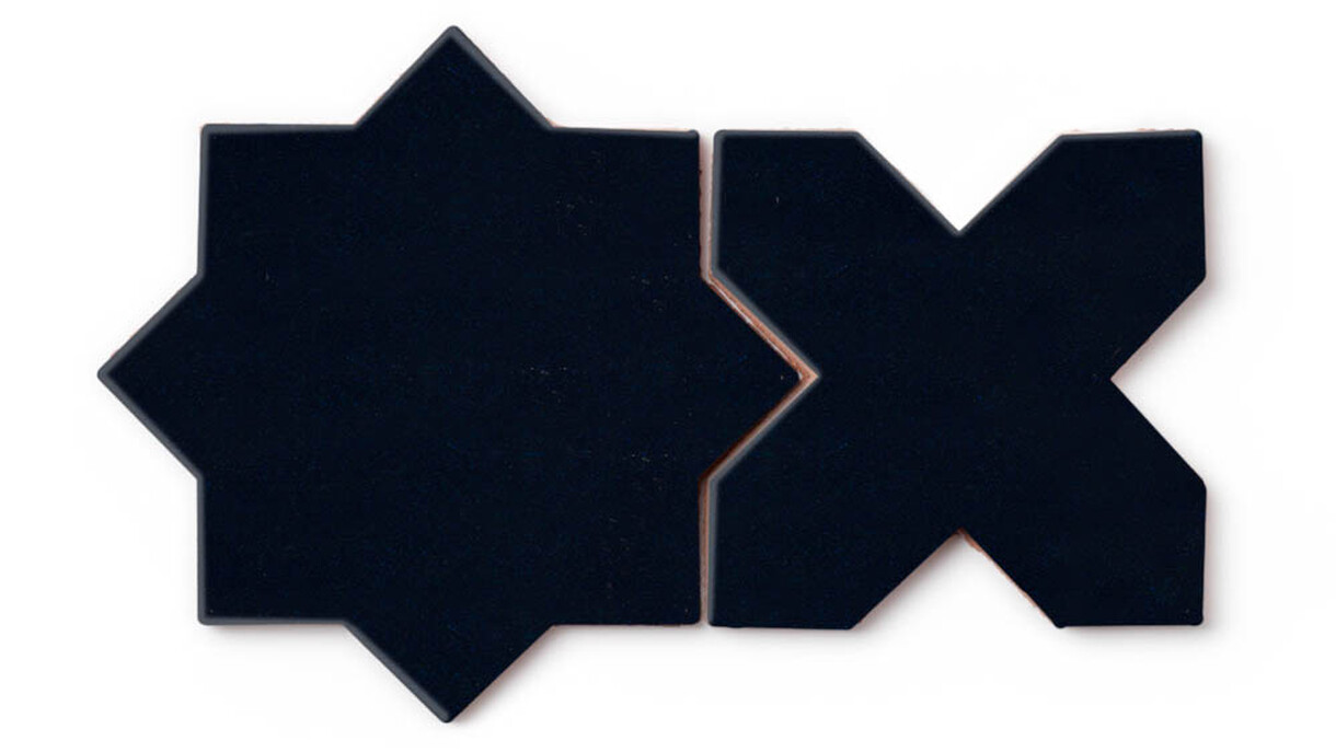Tile - Specialty Field - Star & Cross (Large) | Navy… | Fireclay Tile