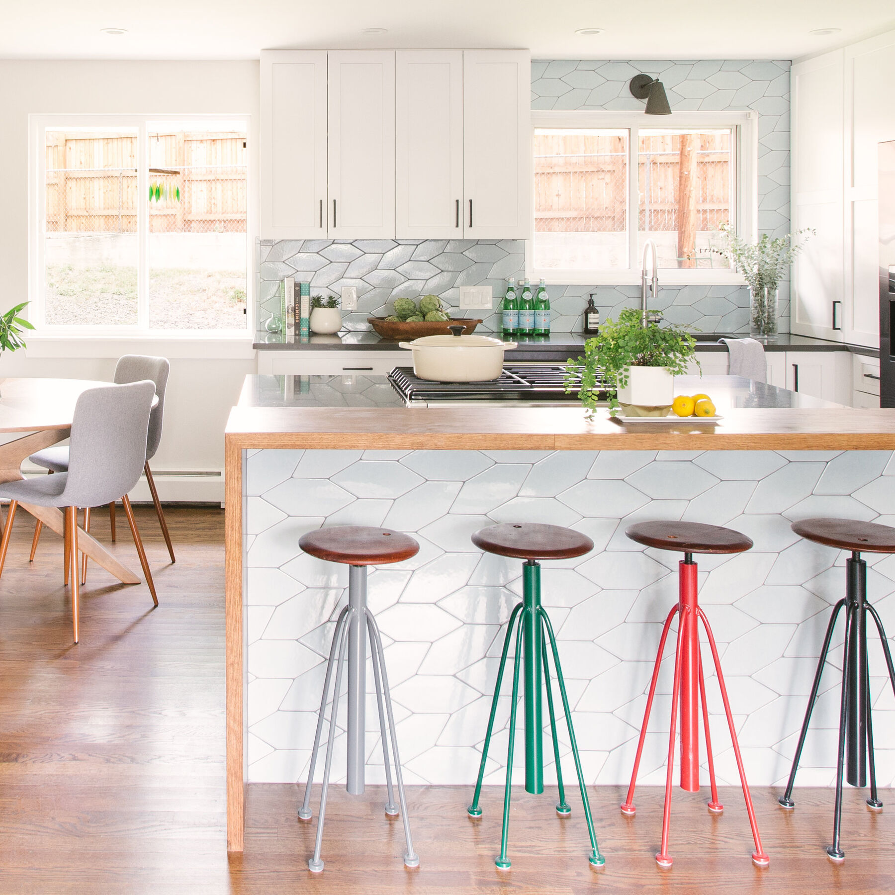 Braided Picket Backsplash + Island Tile | Fireclay Tile