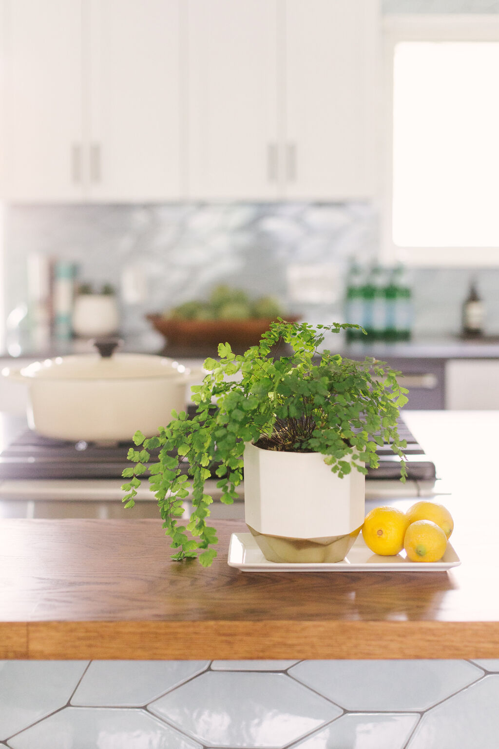 Braided Picket Backsplash + Island Tile | Fireclay Tile