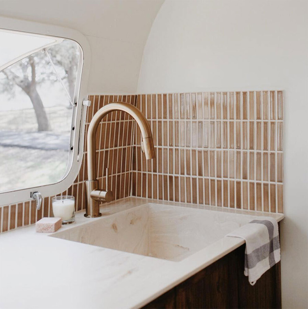 1x4 Straight Set Sheeted | Tile | Fireclay Tile