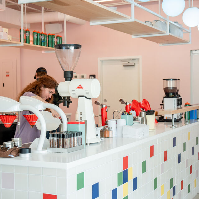 Valor Coffee Colorful Tiled Bar | Fireclay Tile